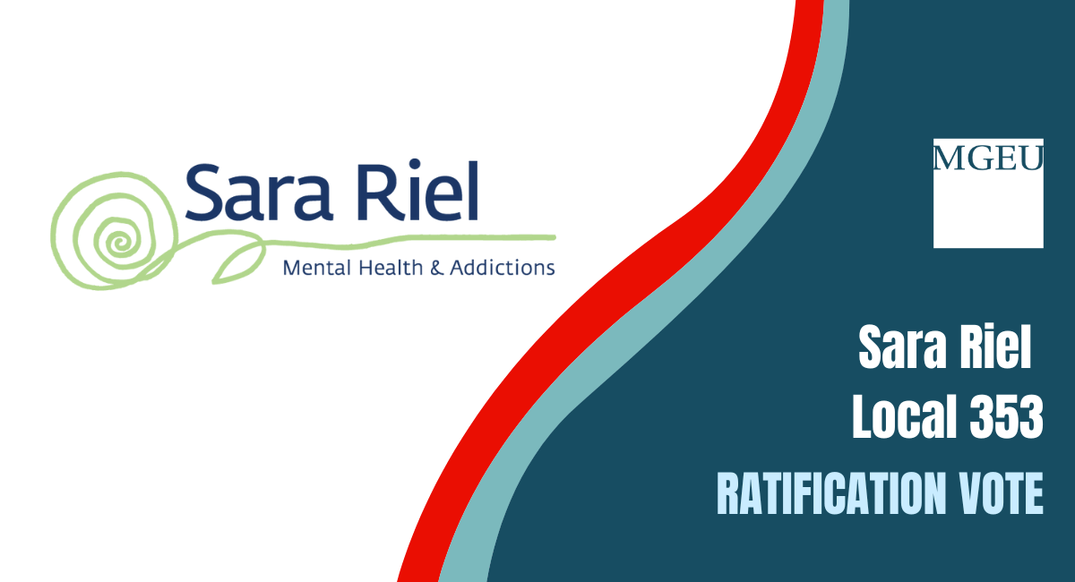 Members at Sara Riel (Local 353) ratify new agreement | MGEU - Manitoba ...